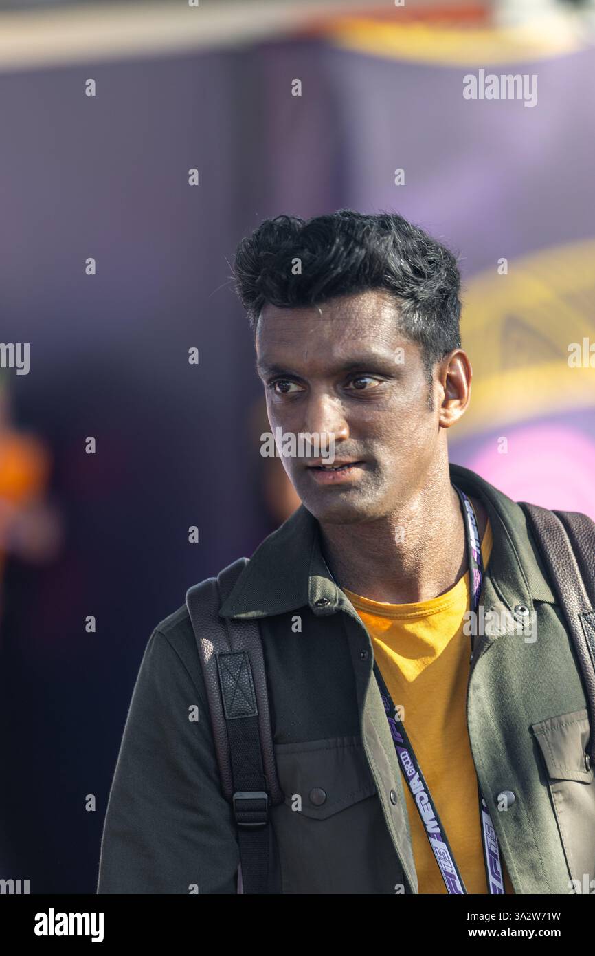 Melbourne, Australia, 14 March, 2025. Sky f1 expert Lawrence Barretto ...