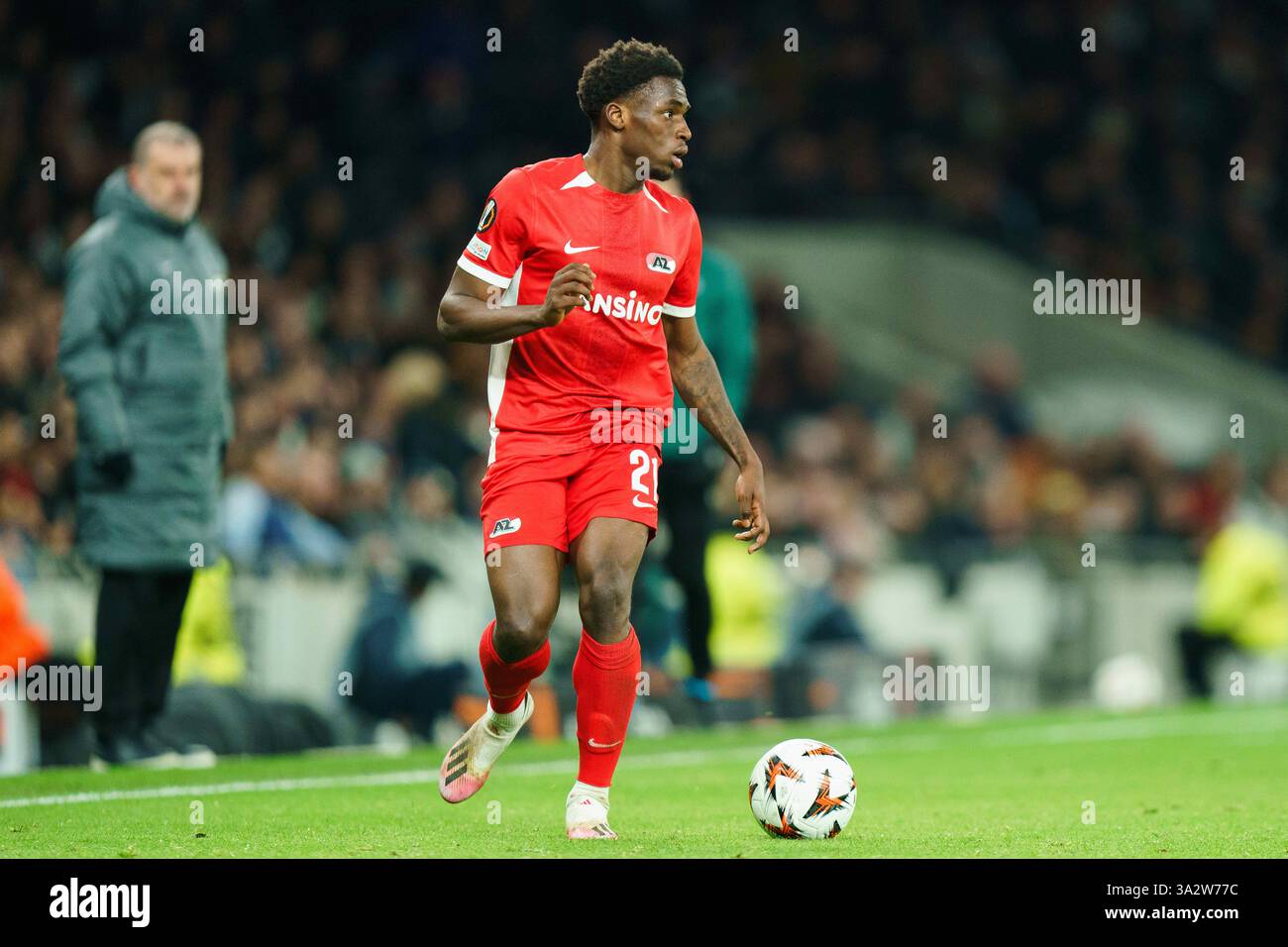 Ernest Poku of AZ Alkmaar during the Tottenham Hotspur FC v AZ Alkmaar ...