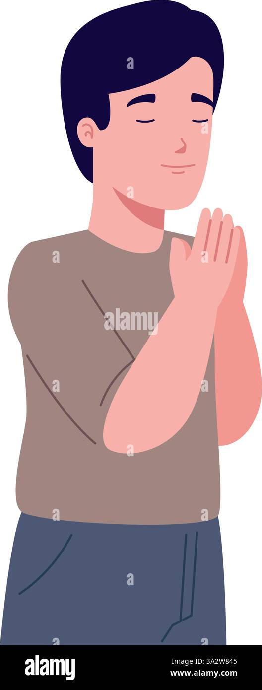 Student Praying Devotion Stock Vector Image & Art - Alamy