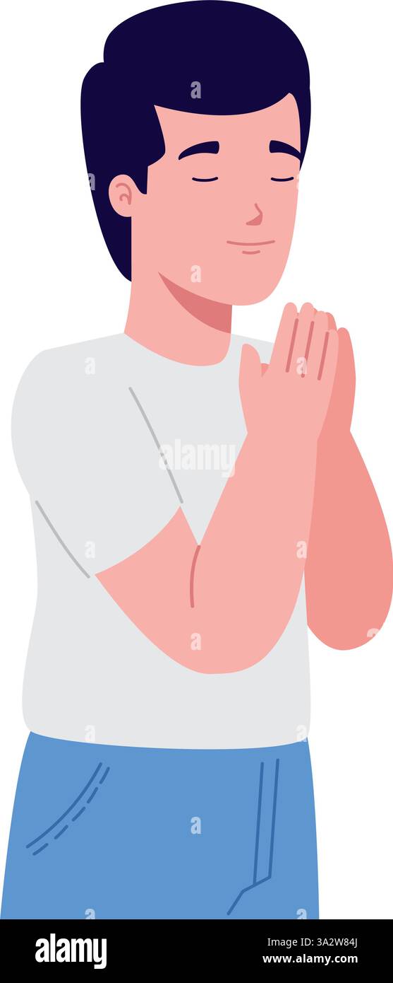 Student Praying Hands Stock Vector Image & Art - Alamy