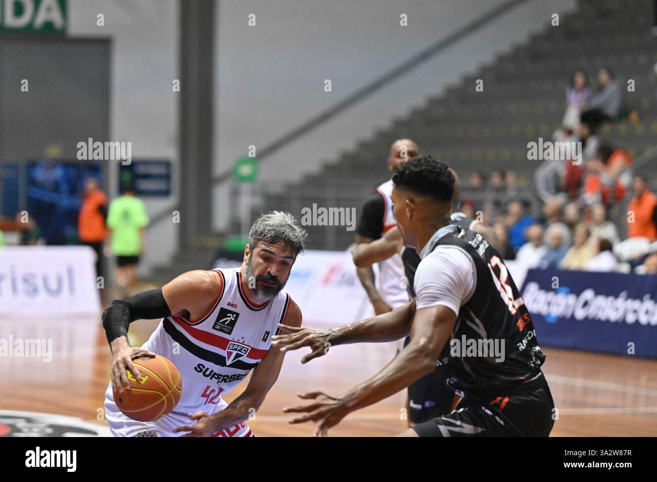 Caxias Do Sul, Brazil. 13th Mar, 2025. Images of the basketball match ...