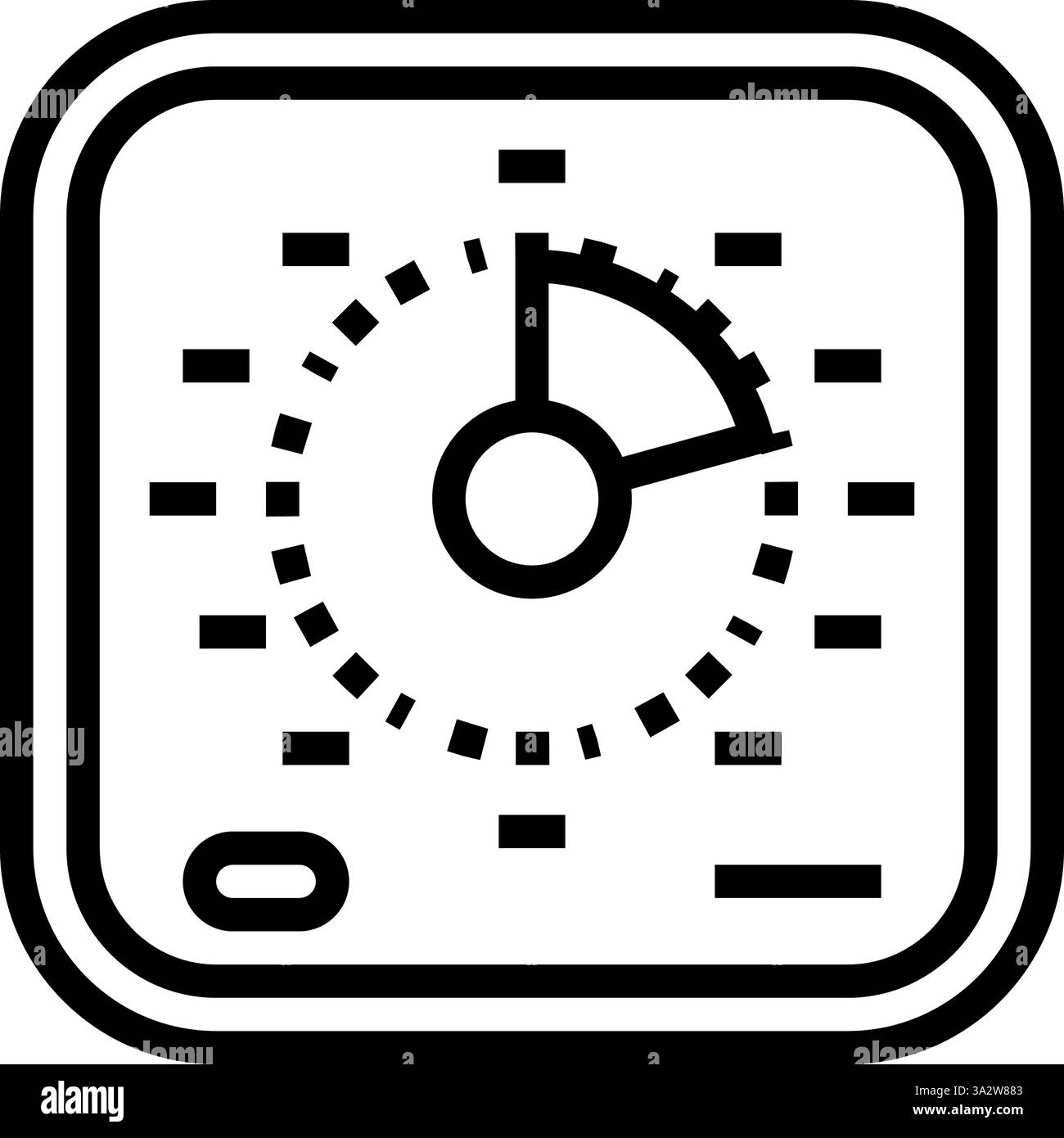 recovery timer clock wellness line icon vector illustration Stock ...