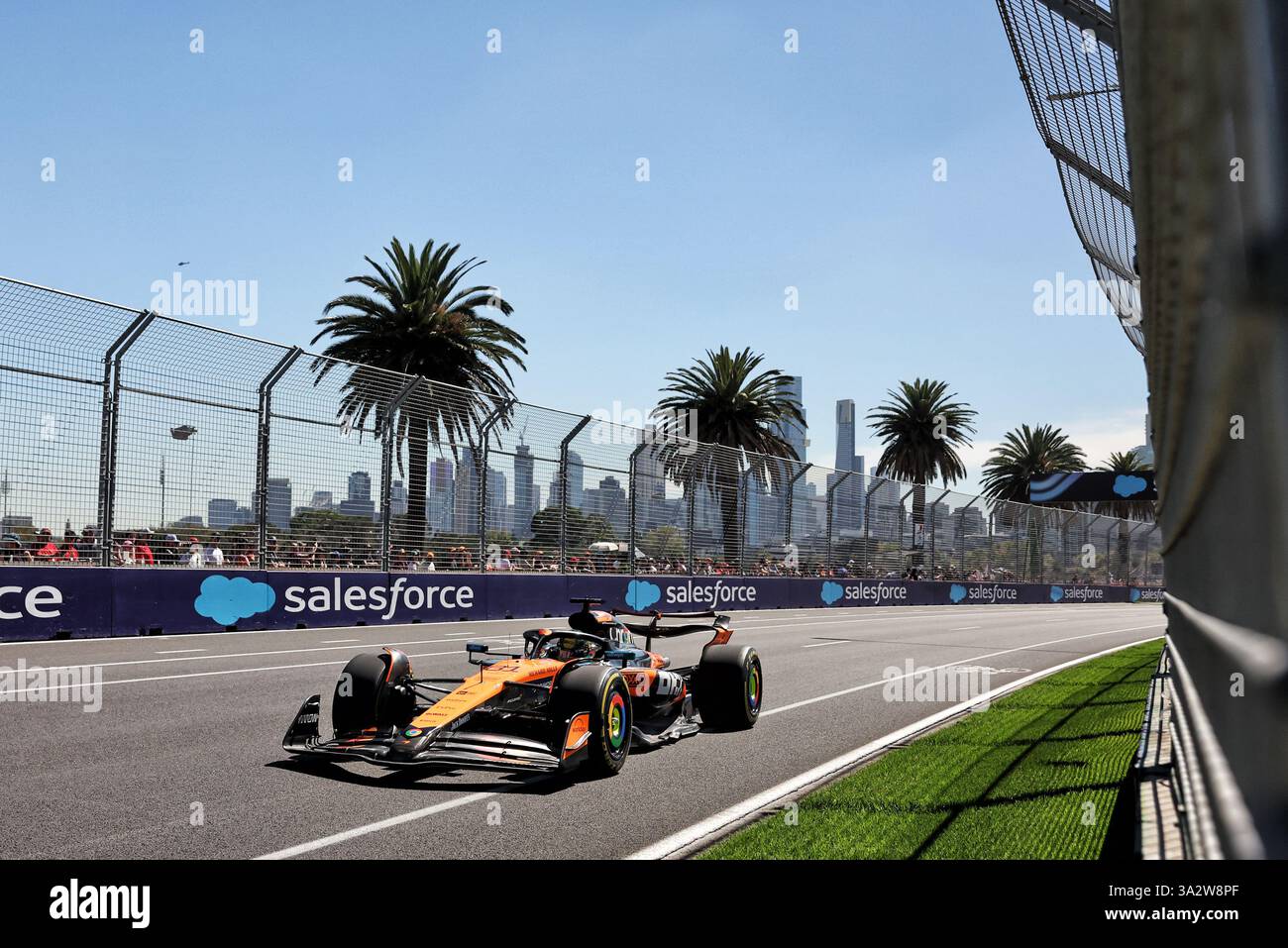 Melbourne, Australia. 14th Mar, 2025. Oscar Piastri (AUS) McLaren MCL39 ...