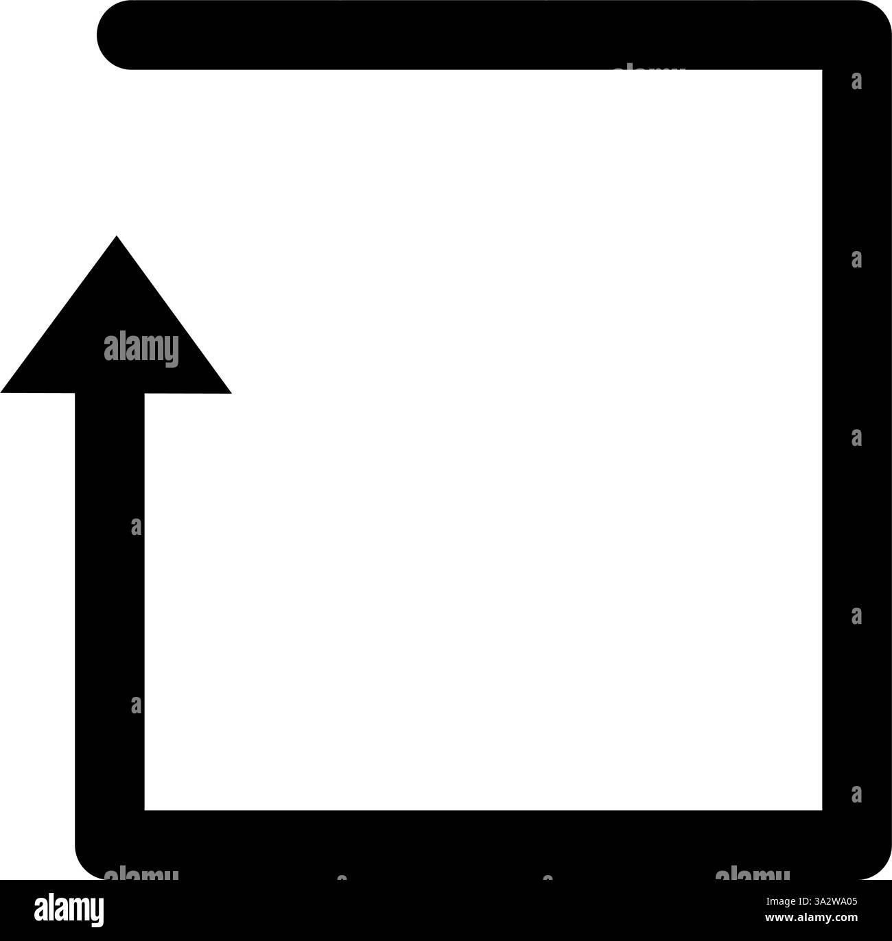 Elbow Arrow Square Path Stock Vector Image & Art - Alamy