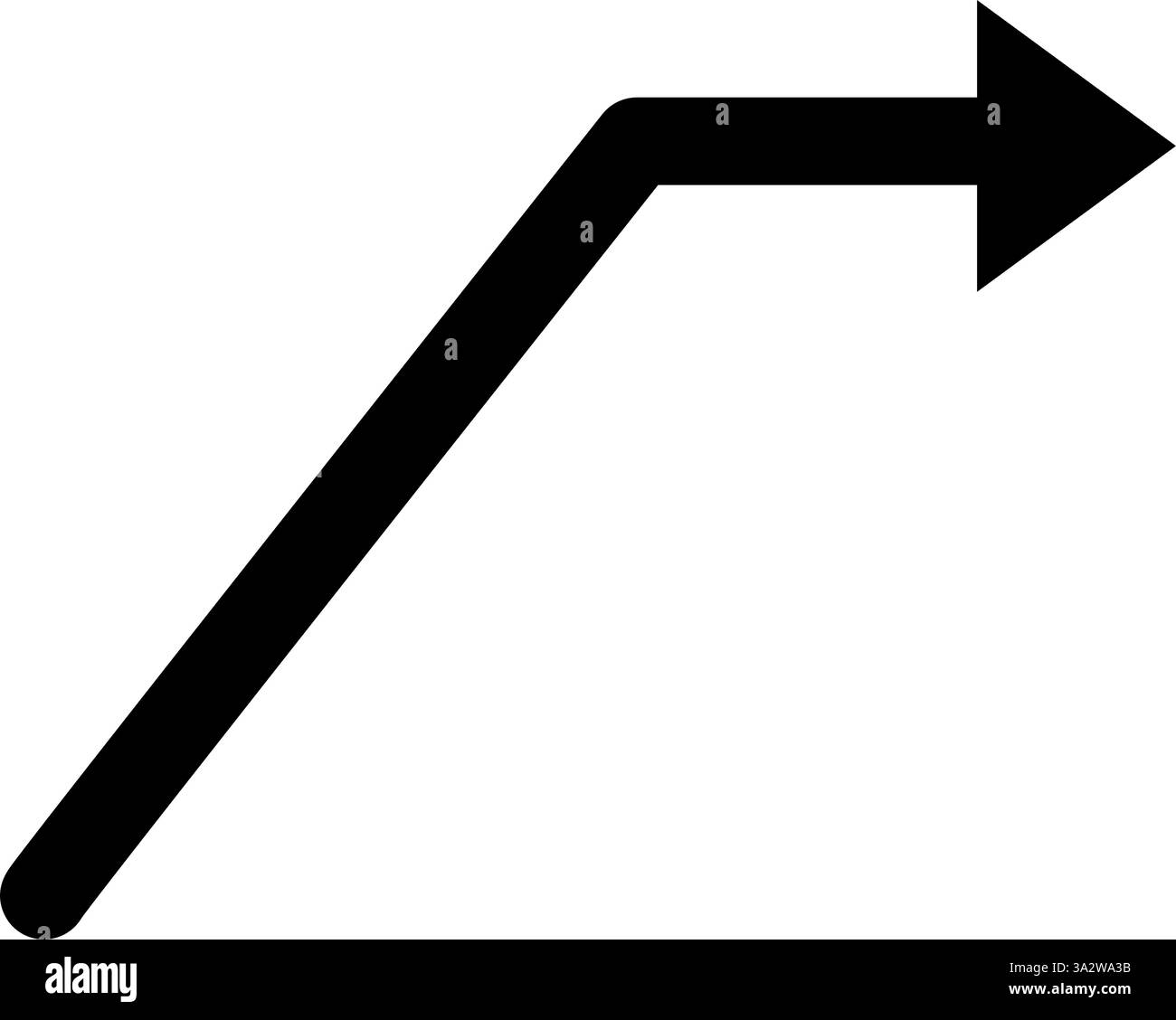 Elbow Arrow Upward Stock Vector Image & Art - Alamy