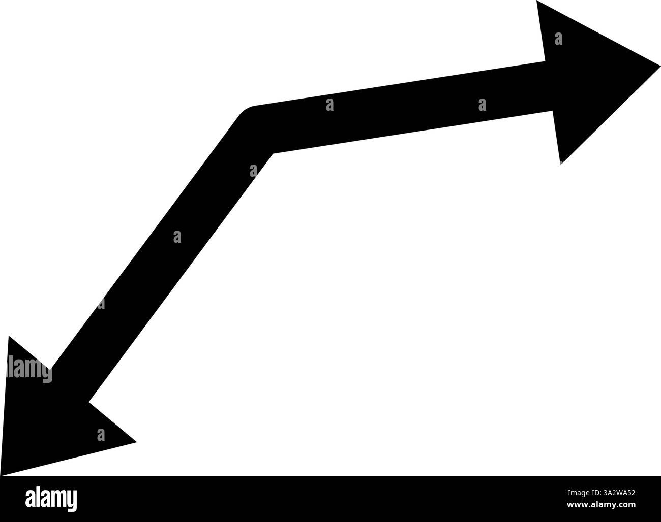 Elbow Arrow Angled Stock Vector Image & Art - Alamy