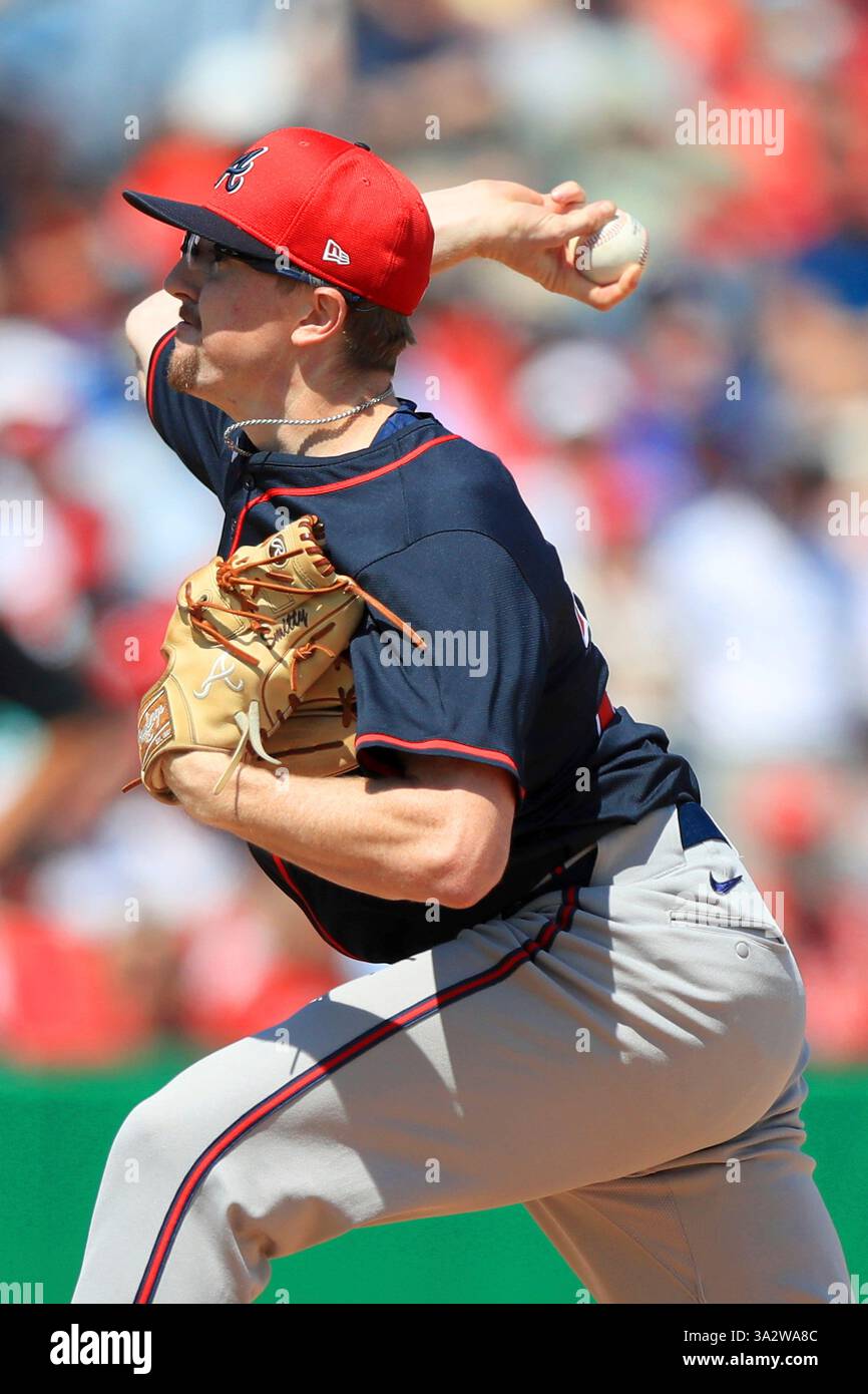CLEARWATER, FL - MARCH 13: Atlanta Braves Pitcher Austin Smith (78 ...