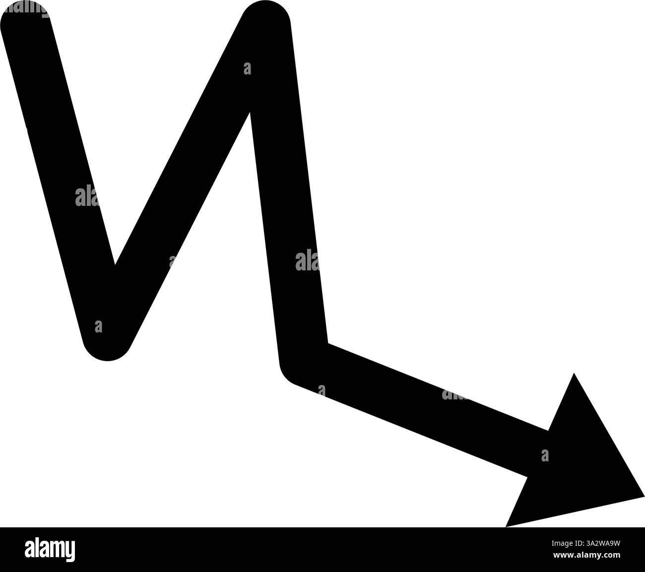 Elbow Arrow Multiple Turns Stock Vector Image & Art - Alamy