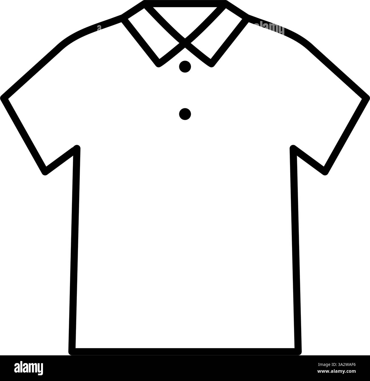 Collared shirt illustration hi-res stock photography and images - Alamy