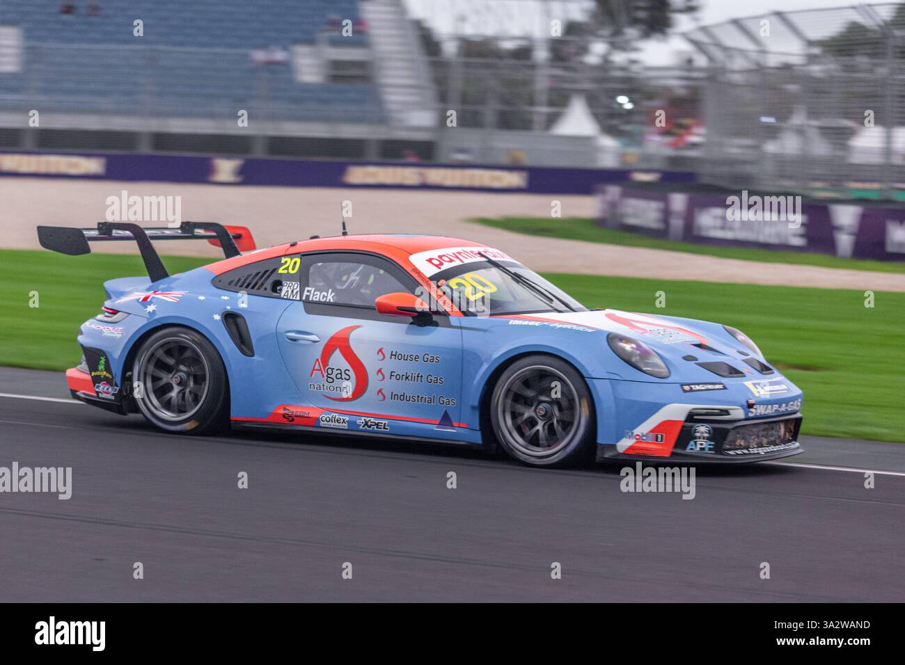Melbourne, Australia, 13 March, 2025. Adrian Flack (AUS) driving for ...