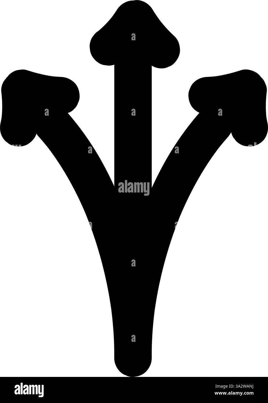 Elbow Arrow Split Path Stock Vector Image & Art - Alamy