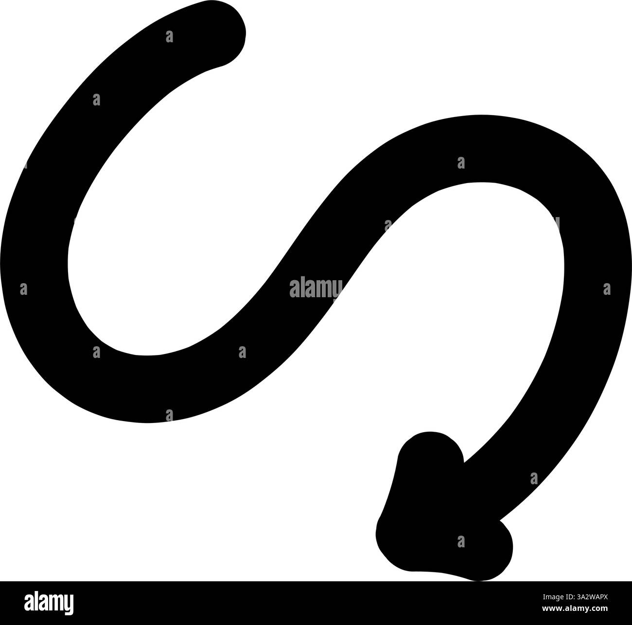 Elbow Arrow S Shaped Stock Vector Image & Art - Alamy