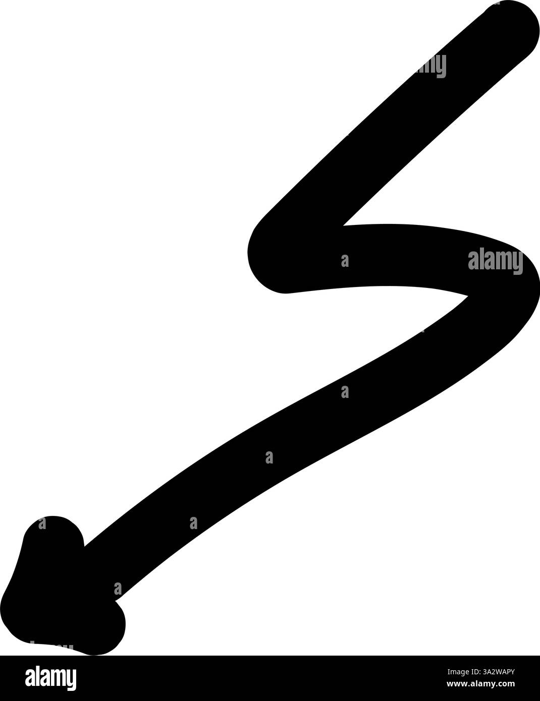 Elbow Arrow Sharp Angles Stock Vector Image & Art - Alamy