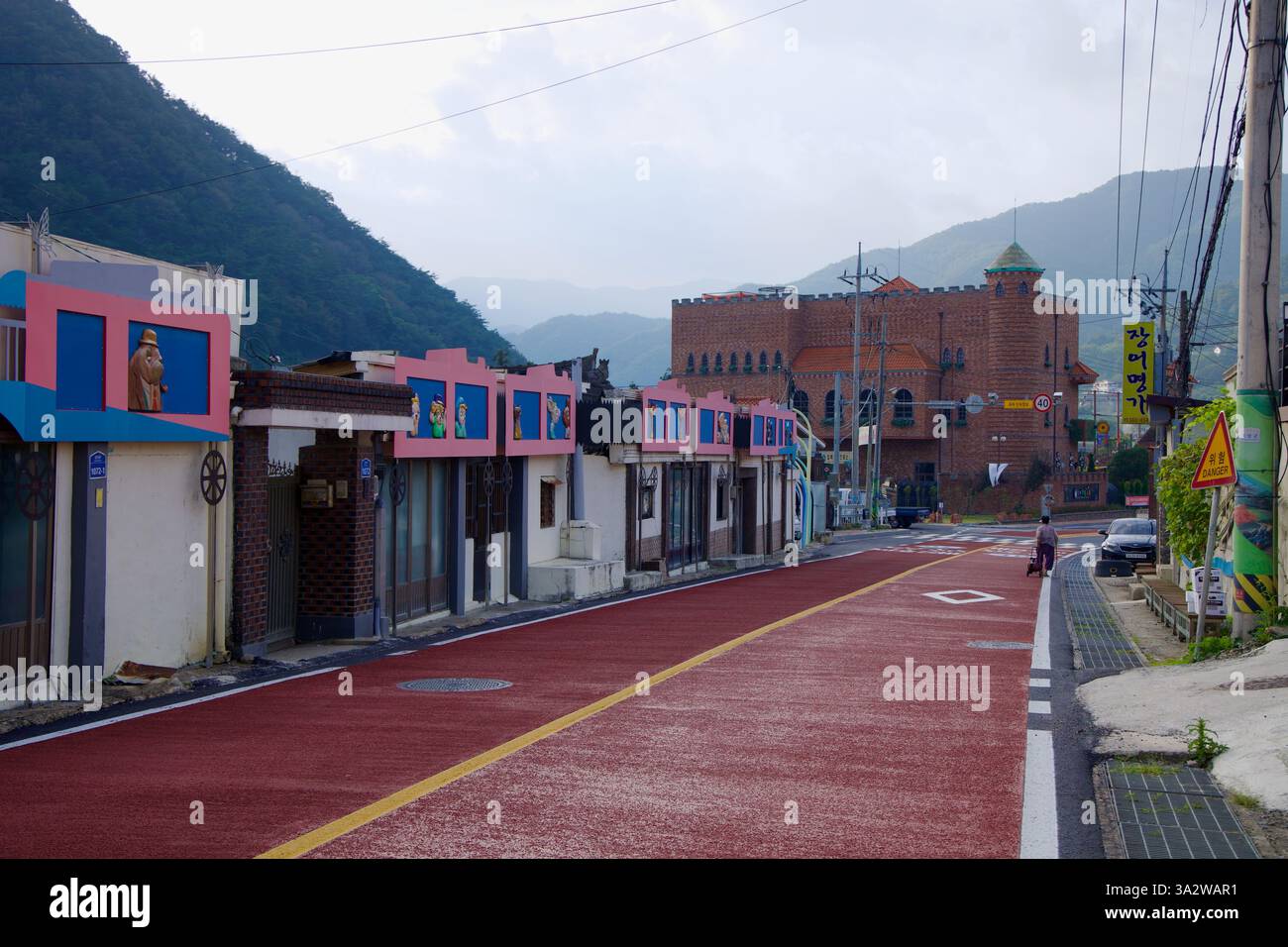 Gurye County, South Korea - October 3rd, 2021: A quiet street in Yalu ...
