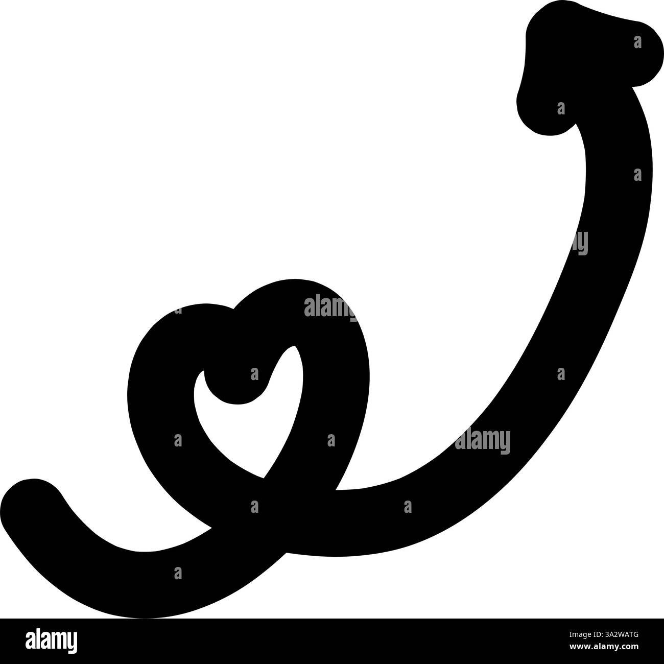 Elbow Arrow Decorative Heart Stock Vector Image & Art - Alamy