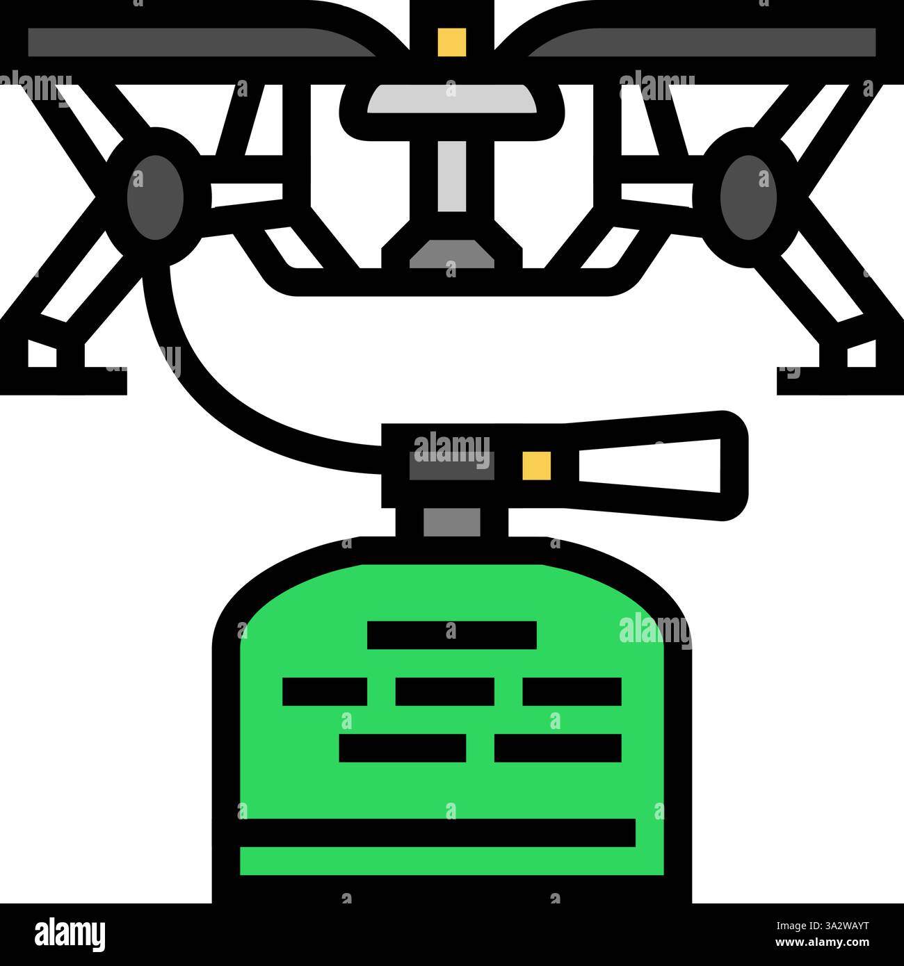 adventure gas burner stove color icon vector illustration Stock Vector ...