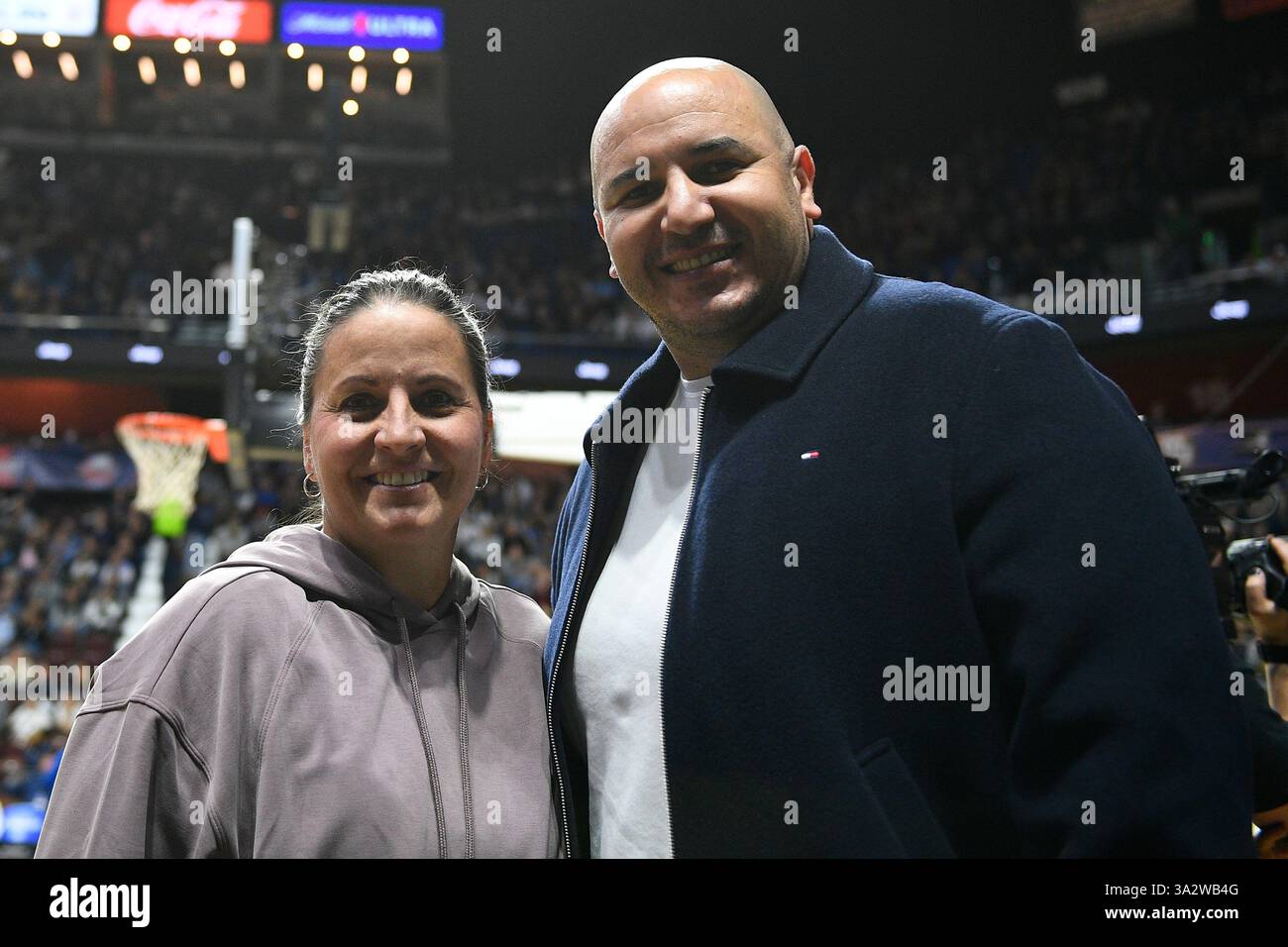 March 9, 2025: WNBA Connecticut Sun president Jen Rizzotti and ...