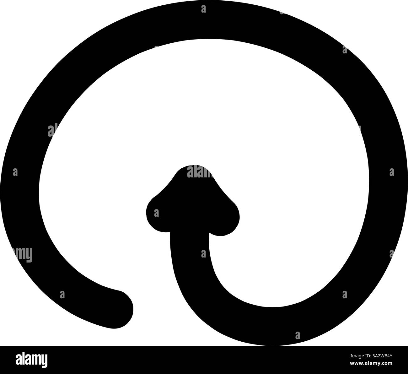 Elbow Arrow Circular Loop Stock Vector Image & Art - Alamy