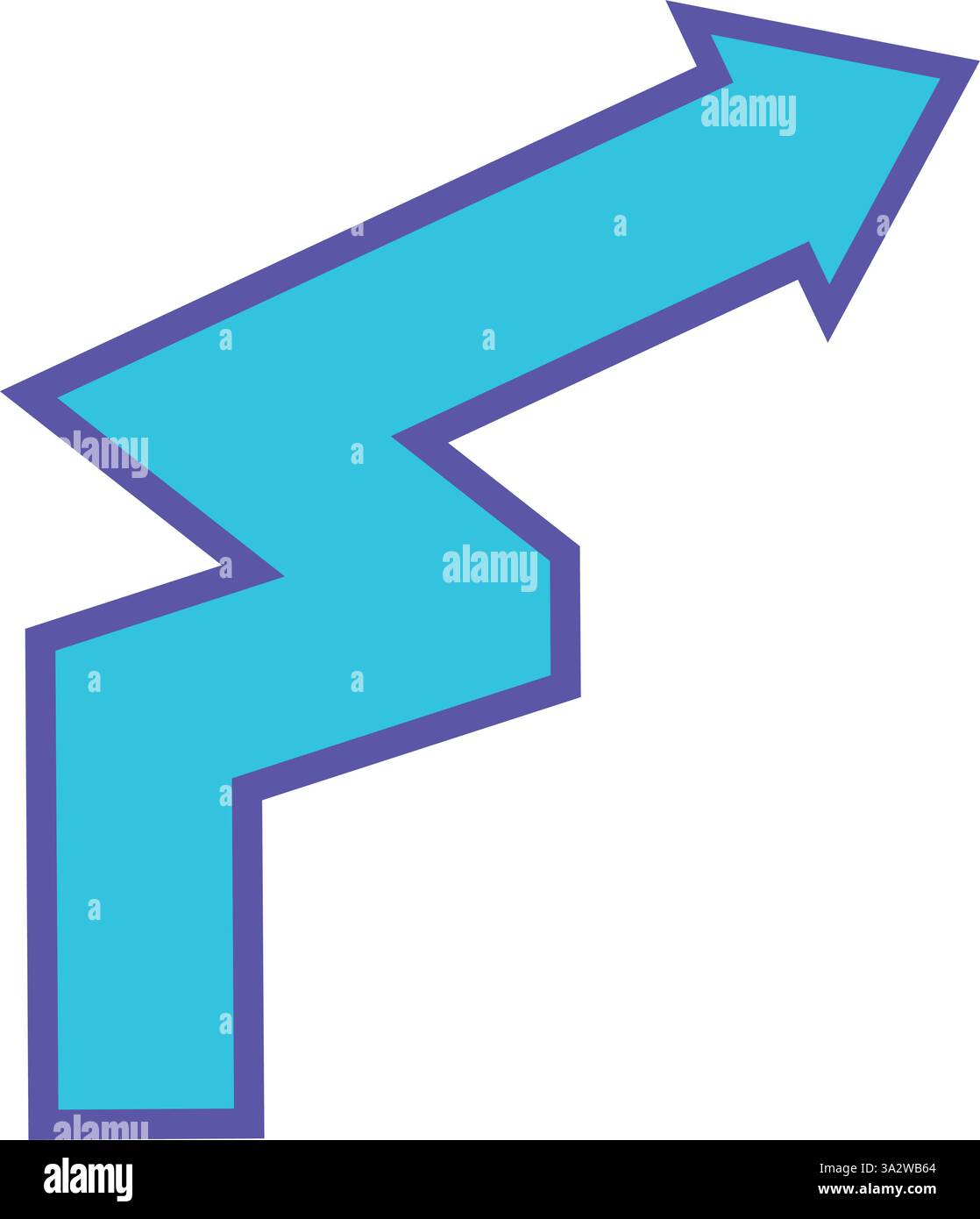 Elbow Arrow Lightning Bolt Icon Stock Vector Image & Art - Alamy