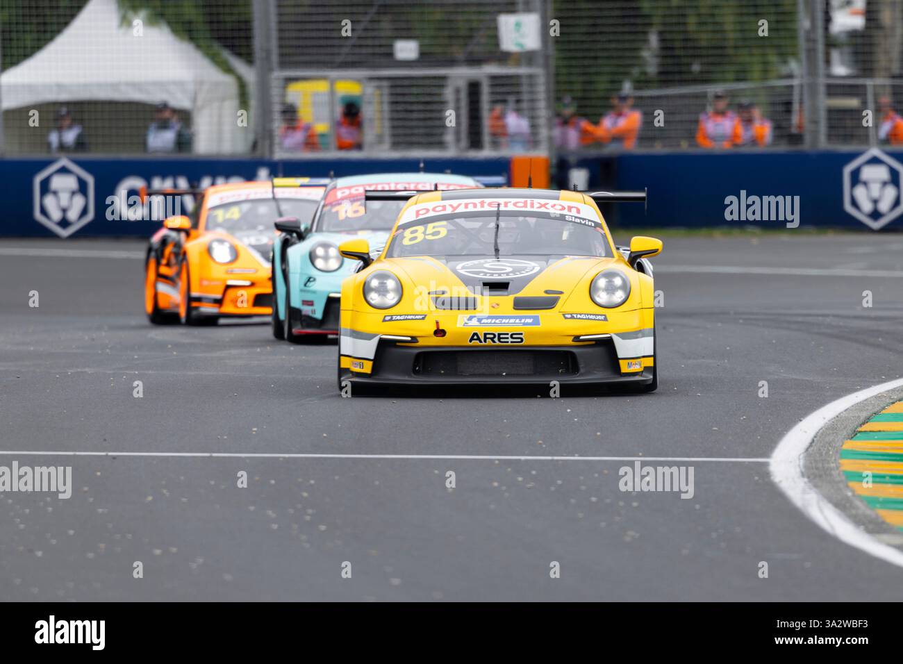MELBOURNE, AUSTRALIA - MARCH 13: Matt Slavin (AUS) driving for ASM ...