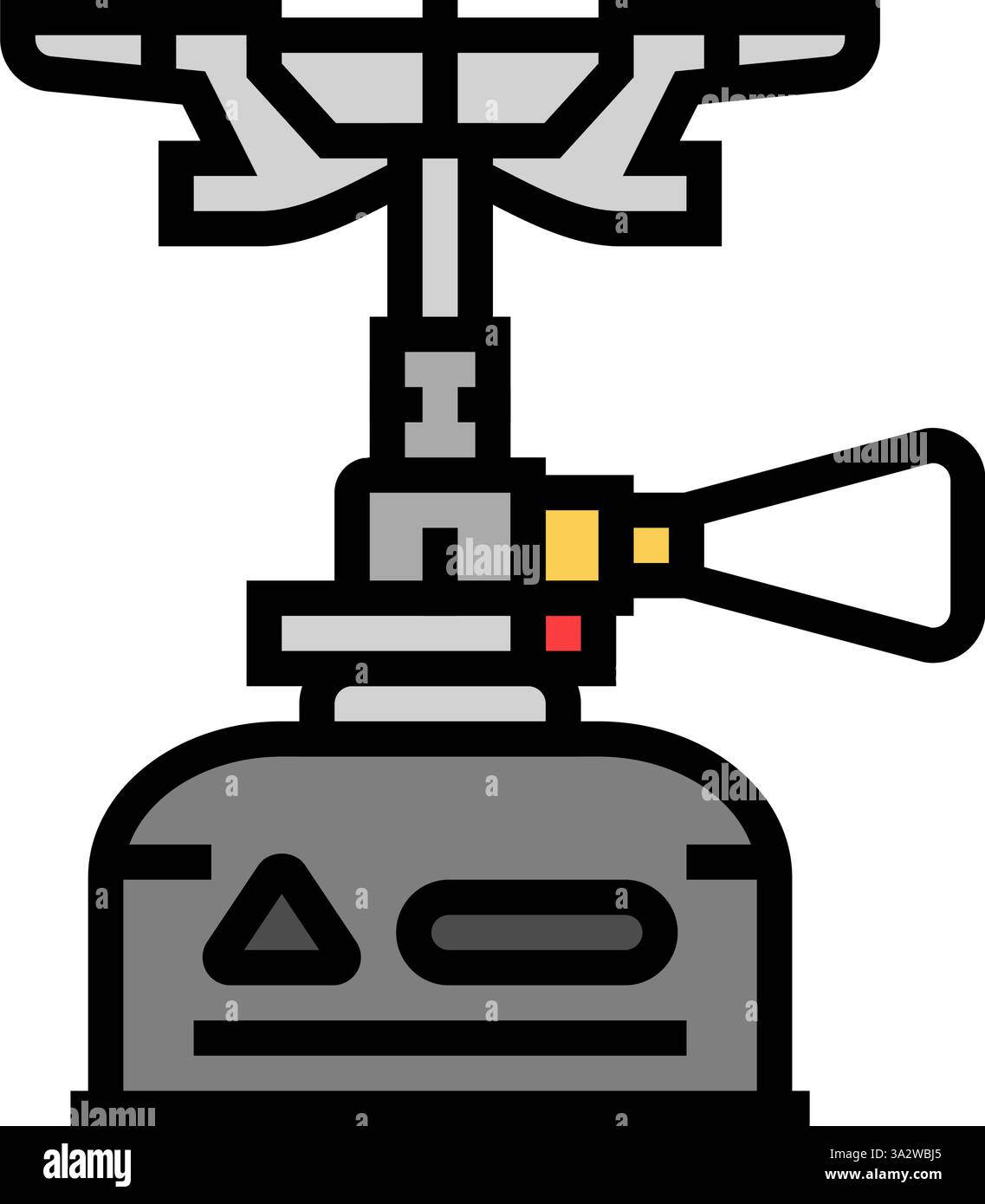 butane gas burner stove color icon vector illustration Stock Vector ...