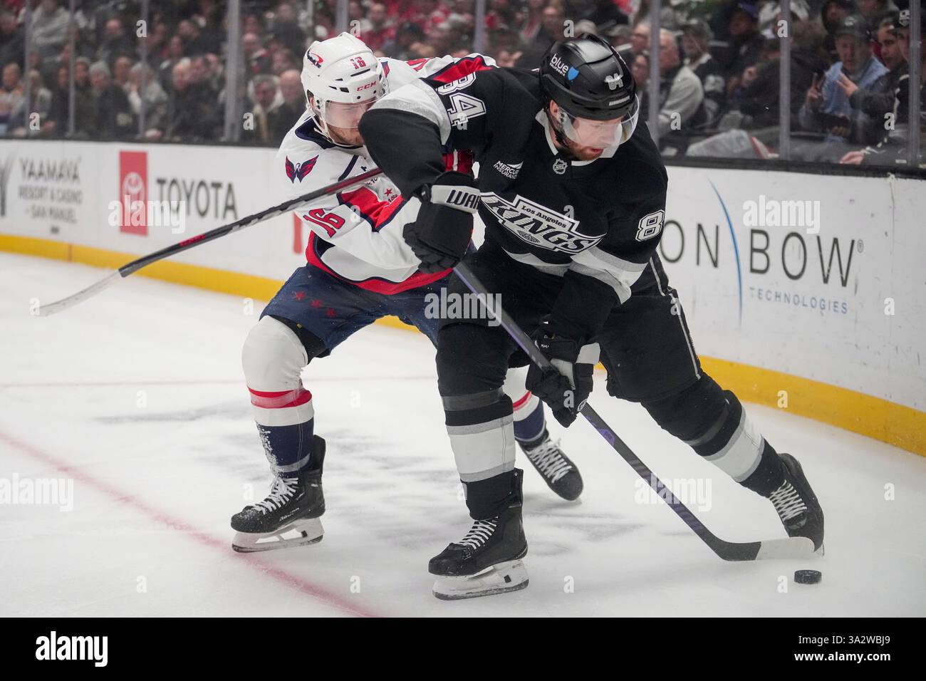 Los Angeles Kings defenseman Drew Doughty (8) skates against Washington ...