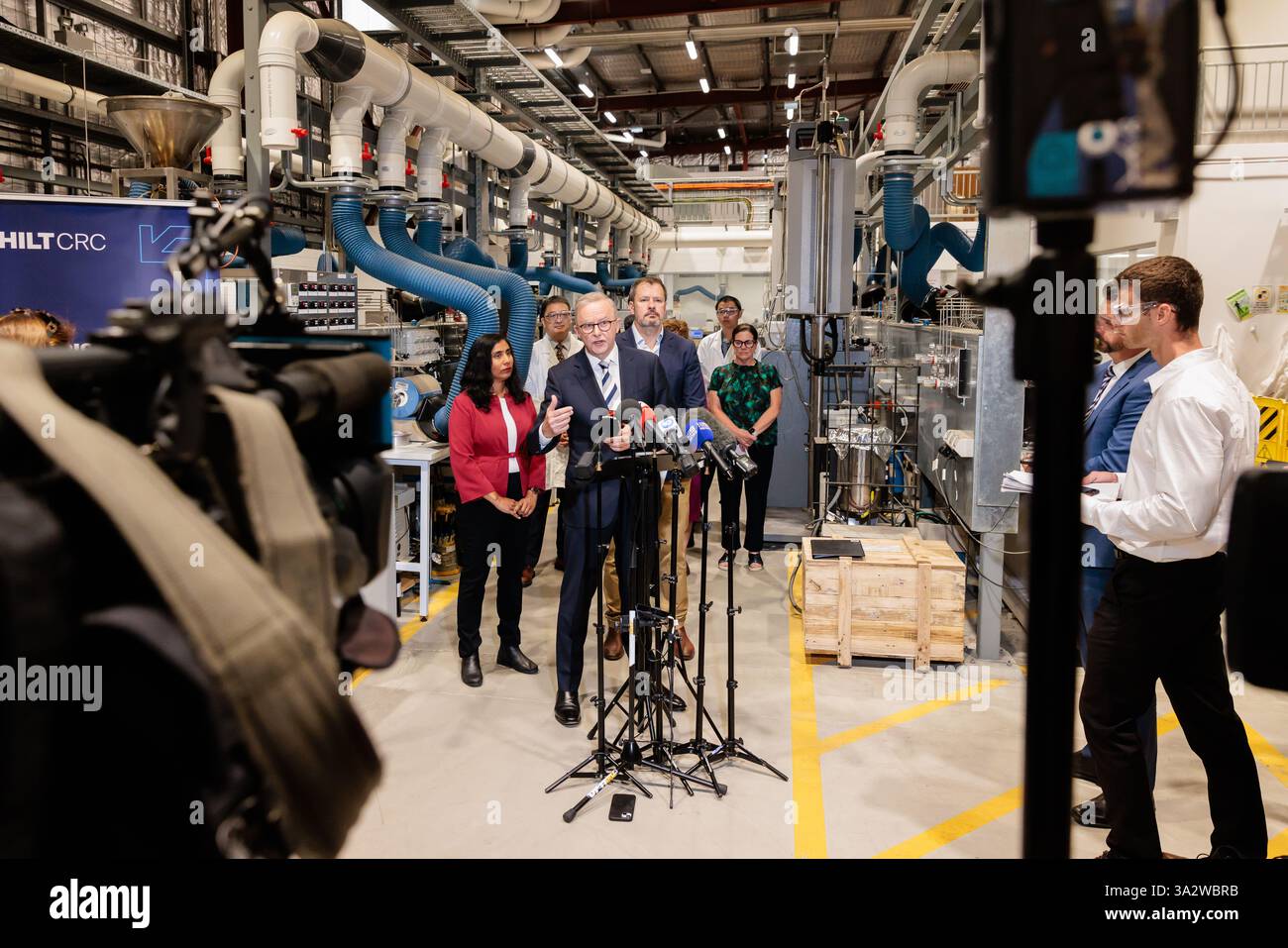 Prime Minister Anthony Albanese speaks during a press conference at ...