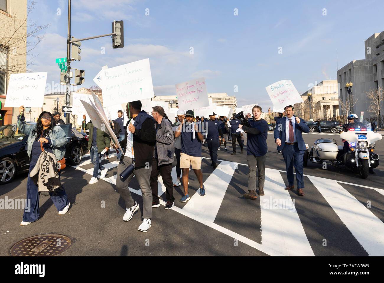 A rideshare platform, Empower drivers are marching in Washington, D.C ...