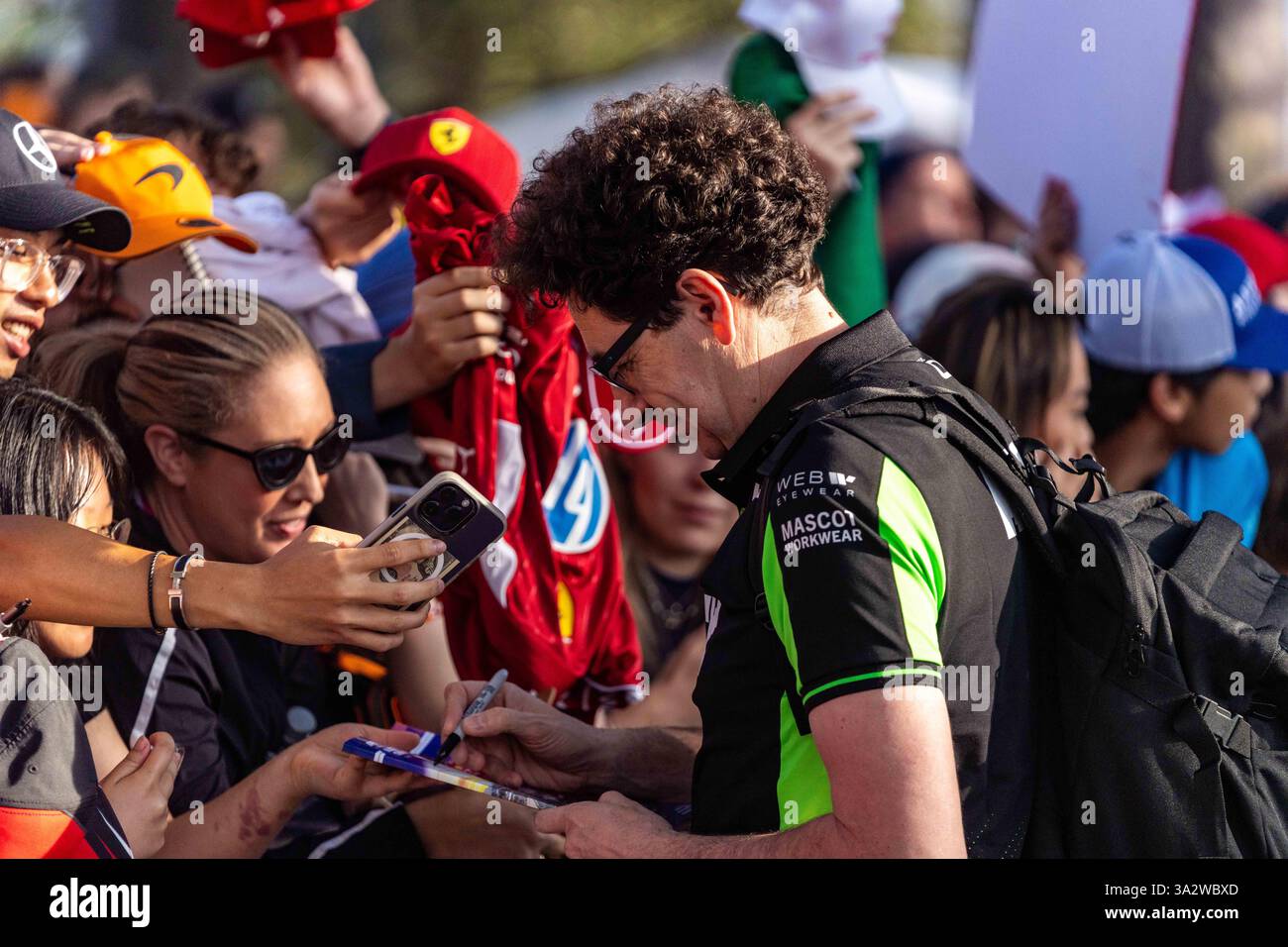 Melbourne, Victoria, Australia. 14th Mar, 2025. Stake F1 Team Kick Sauber Team Principal MATTIA ...