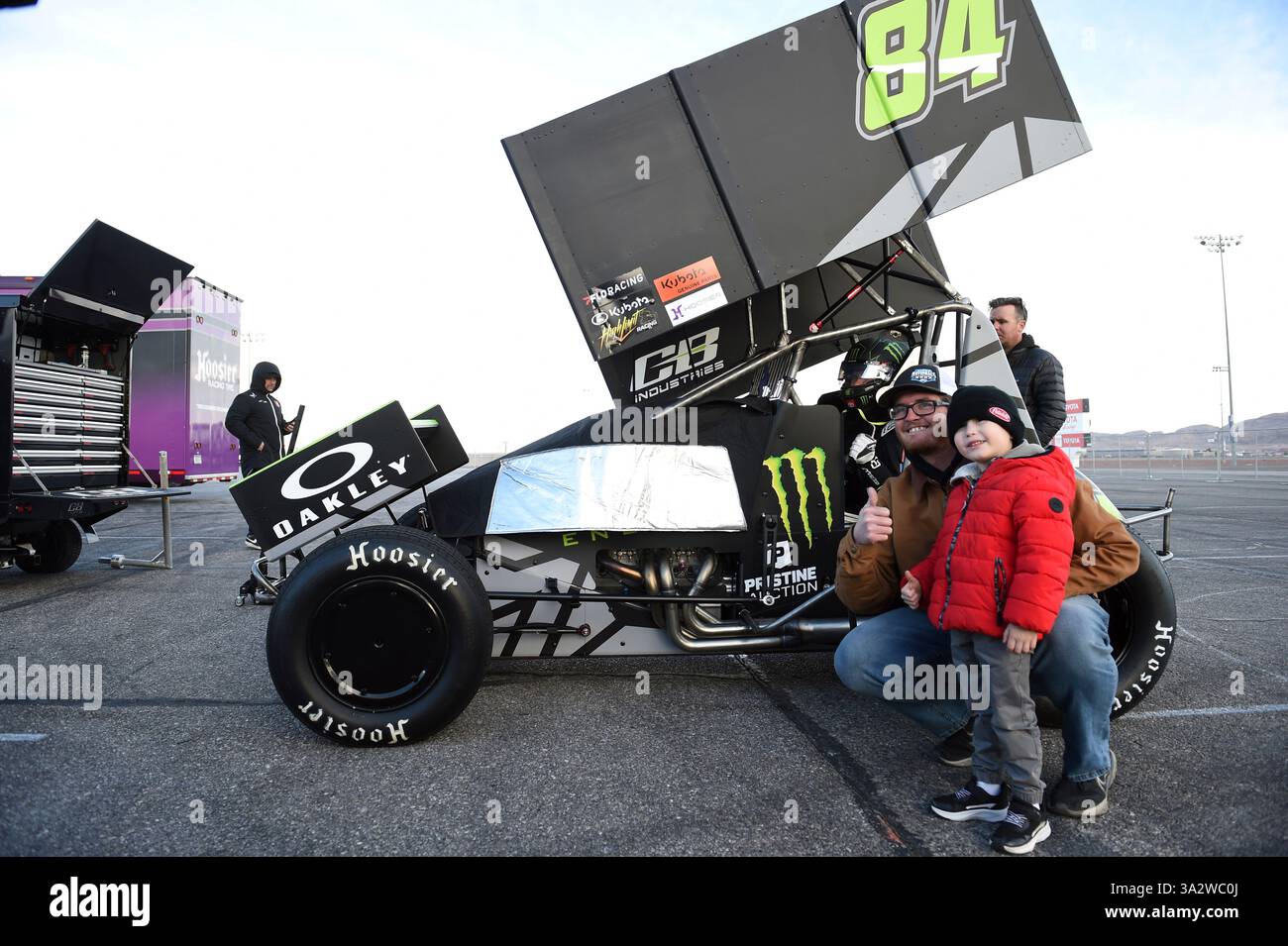 LAS VEGAS, NV - MARCH 13: Ty Gibbs (#84 CB Industries) poses for a ...