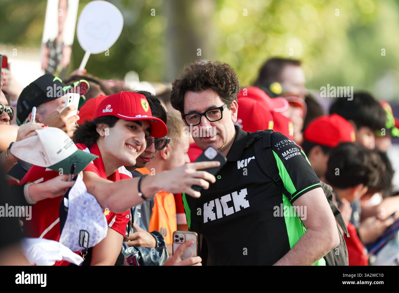 MELBOURNE, AUSTRALIA - MARCH 14: Mattia Binotto of Italy and Stake F1 ...