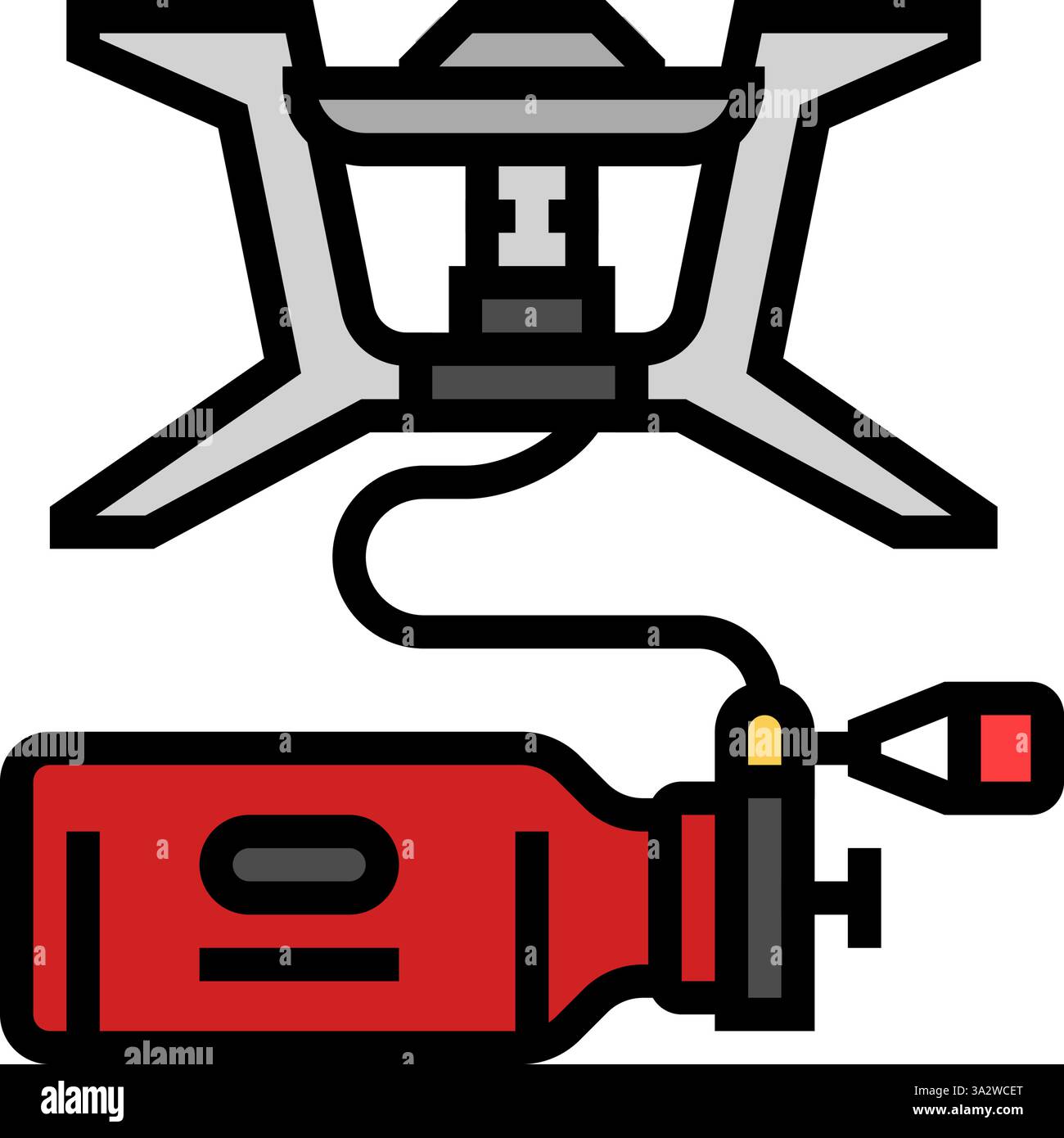 fuel gas burner stove color icon vector illustration Stock Vector Image ...