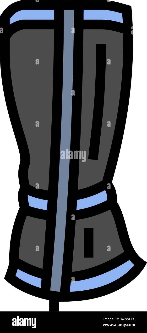 gaiter footwear tourism color icon vector illustration Stock Vector ...