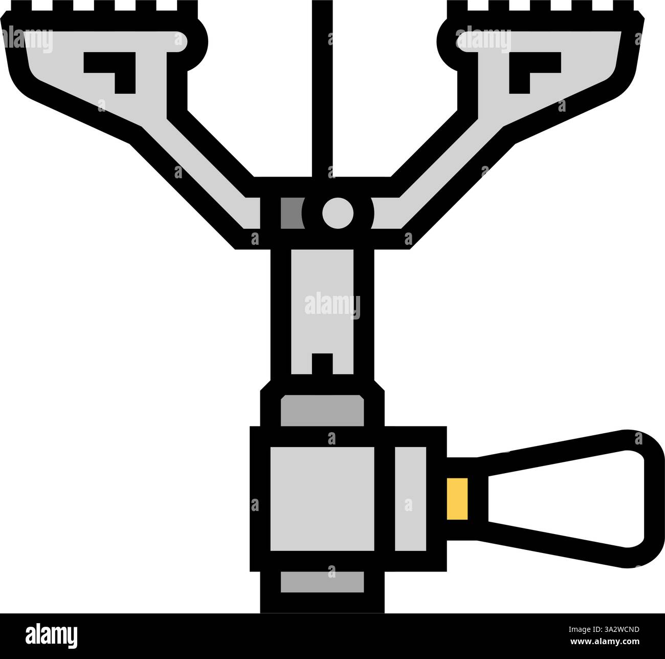 heat gas burner stove color icon vector illustration Stock Vector Image ...