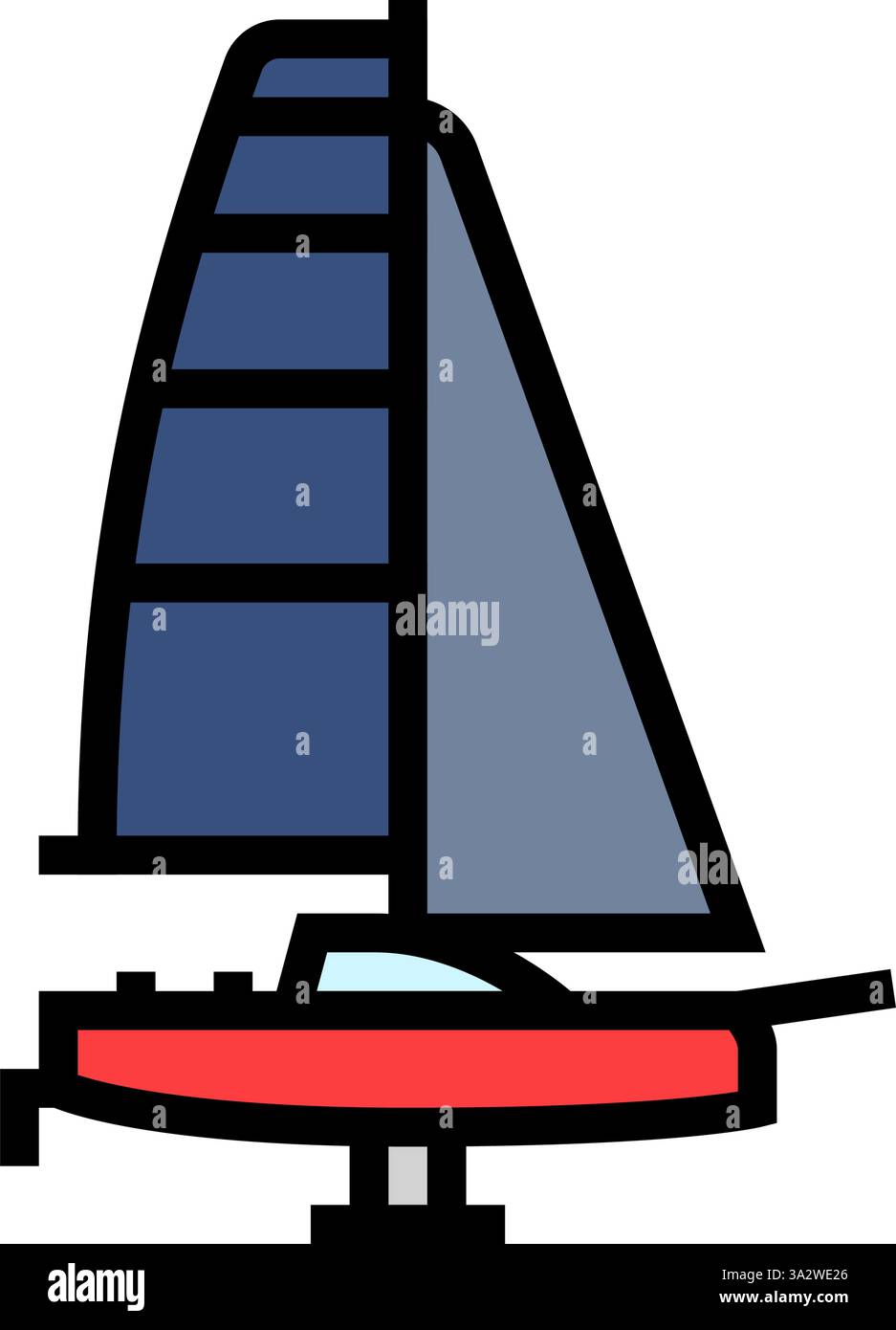 Yacht spinnaker Cut Out Stock Images & Pictures - Alamy