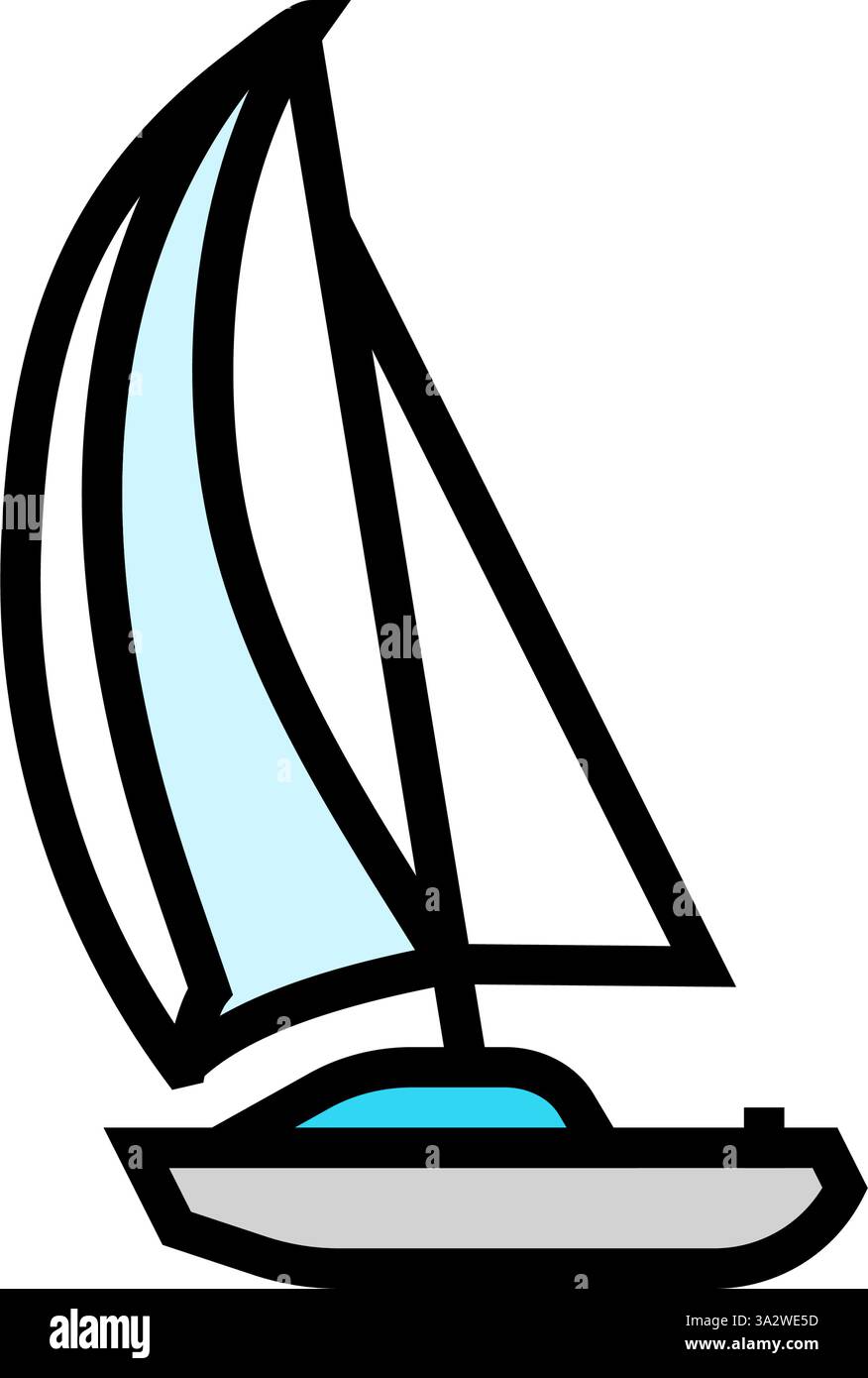 Spinnaker sails Stock Vector Images - Alamy