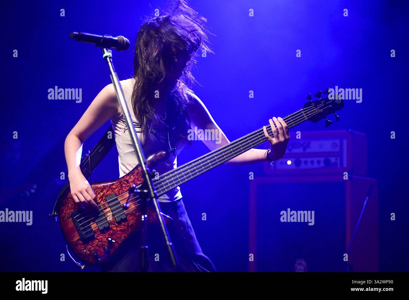 Buenos Aires (13th Mar 2025). Alejandra Villarreal (bass), from Mexican ...