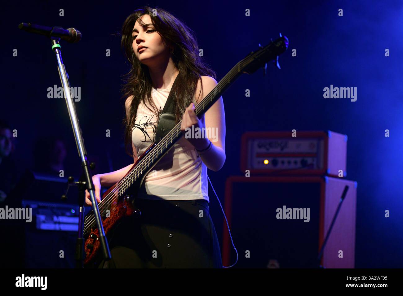 Buenos Aires (13th Mar 2025). Alejandra Villarreal (bass), from Mexican ...