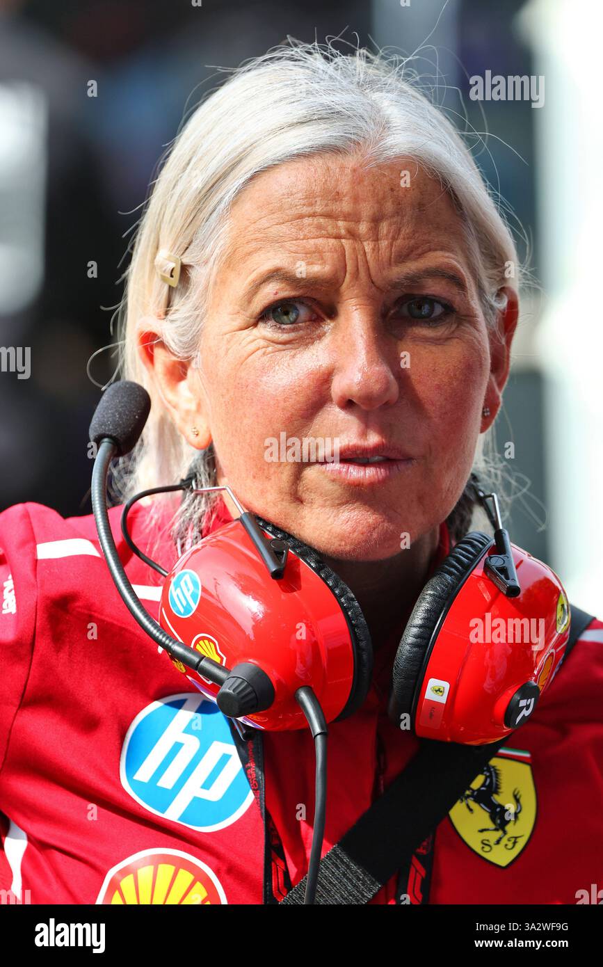 Melbourne, Australia. 14th Mar, 2025. Angela Cullen (NZL) Ferrari ...