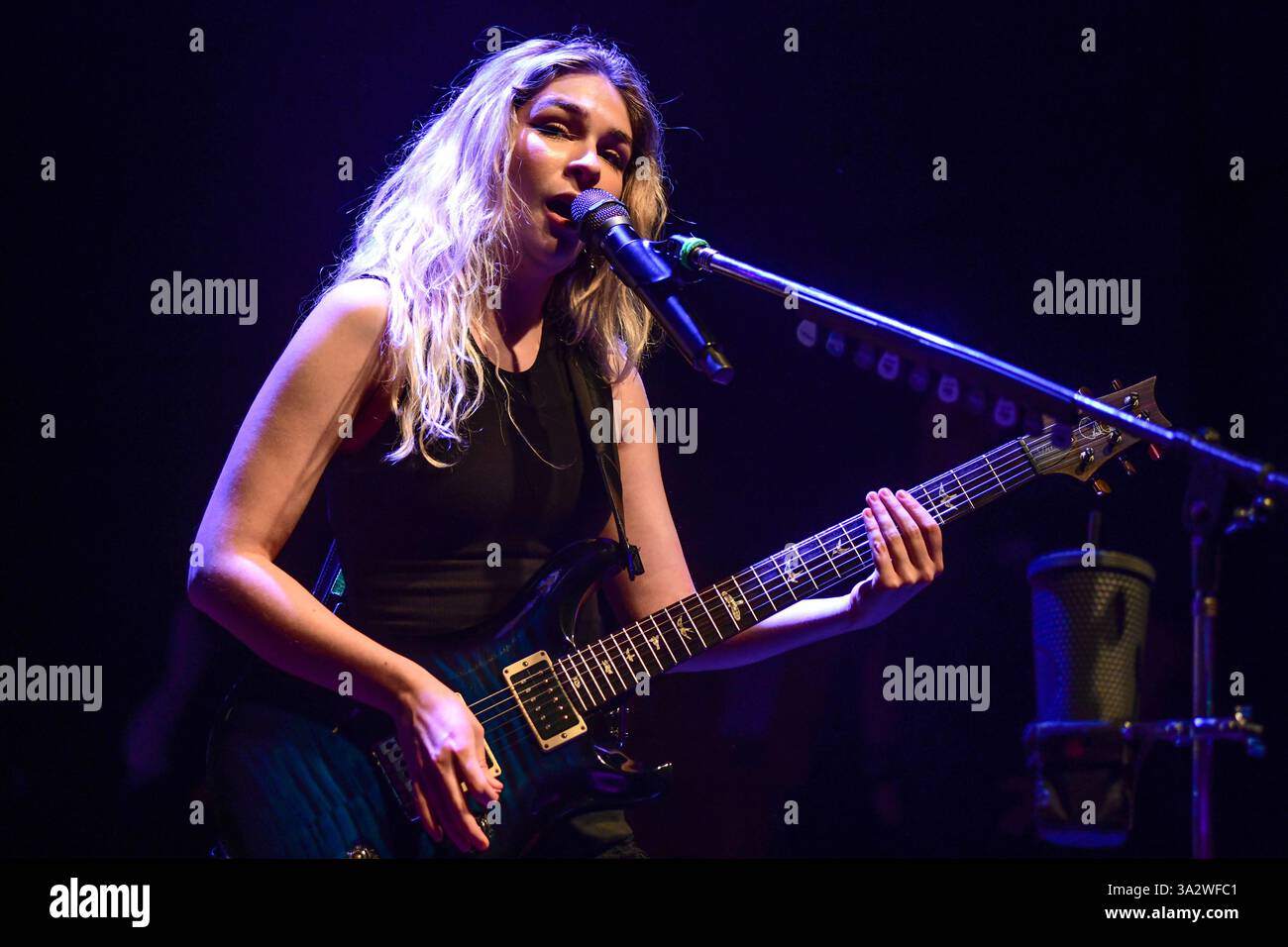 Buenos Aires (13th Mar 2025). Mexican rock band The Warning, performing ...