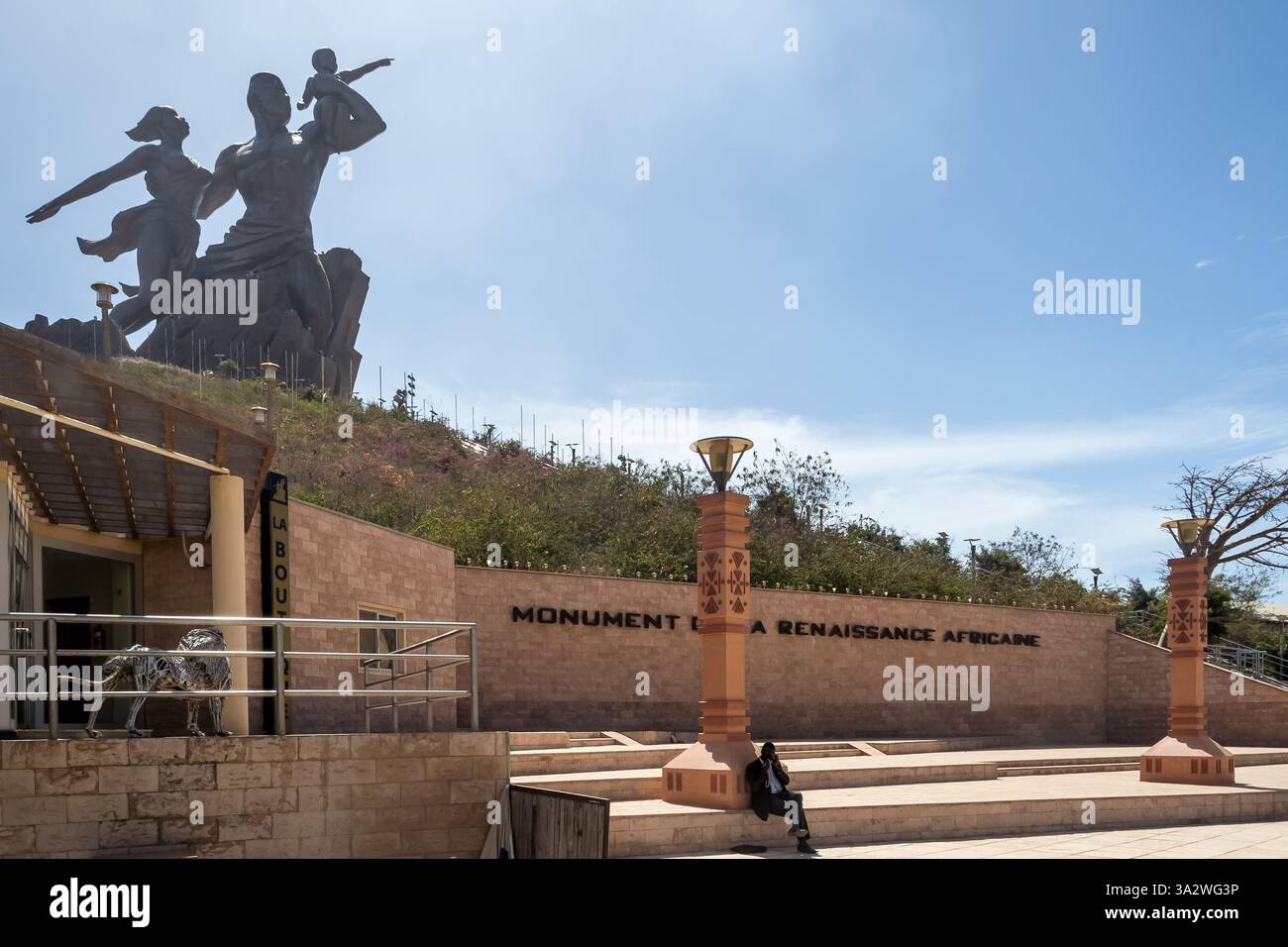 Dakar, Senegal – View of the African Renaissance Monument, a 52m bronze ...