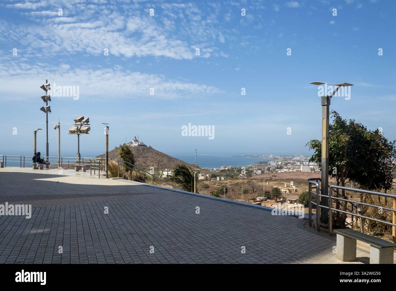 Dakar, Senegal – Cityscape from Collines des Mamelles, home to the ...