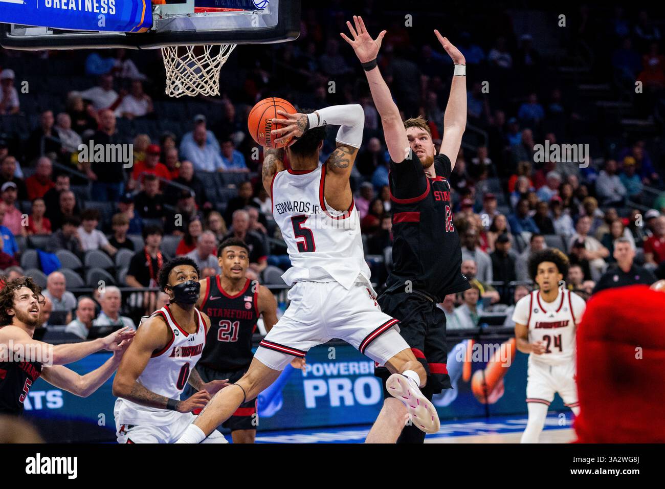 March 13, 2025: Louisville Cardinals guard Terrence Edwards Jr. (5 ...