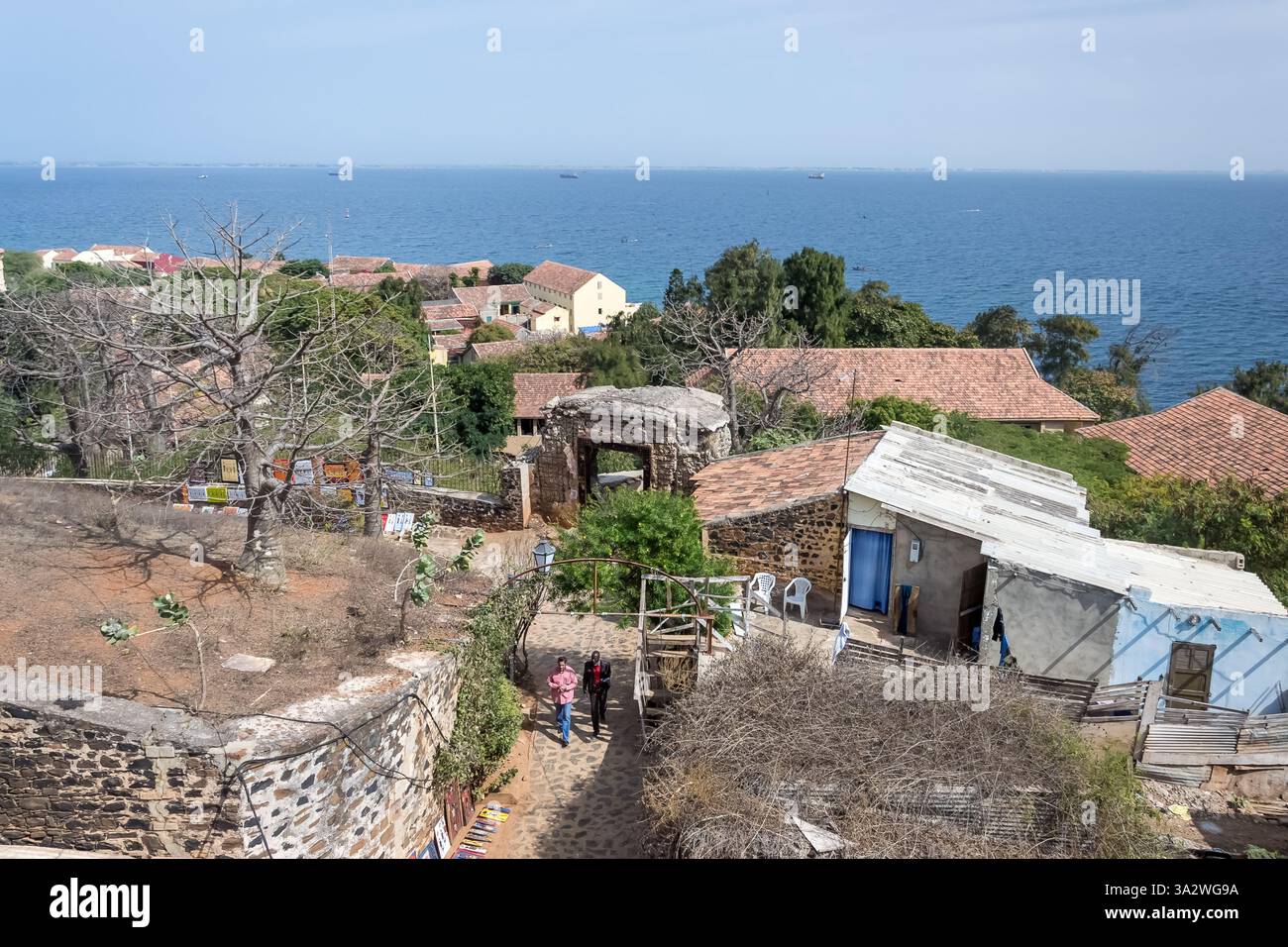 Dakar, Senegal – Scenic view from Gorée’s Castel, overlooking colonial ...