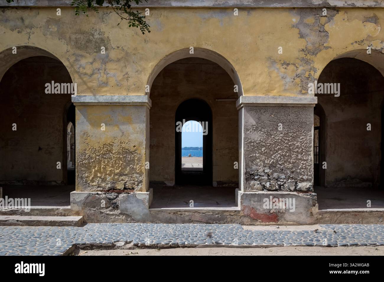 Architectural detail of Gorée Island, 3 km off Dakar. Known for ...