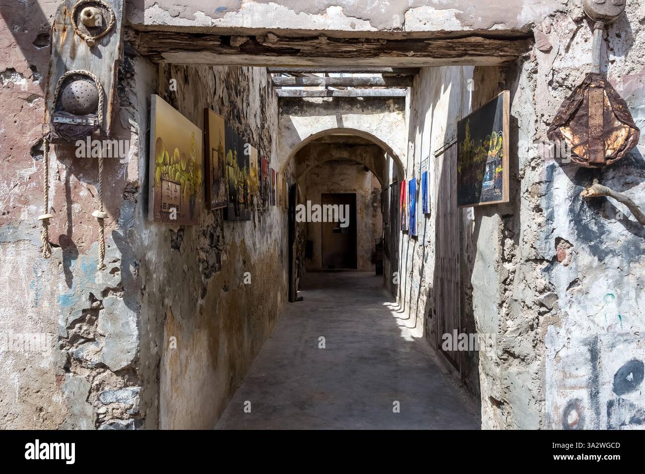 Architectural detail of Gorée Island, 3 km off Dakar. Known for ...