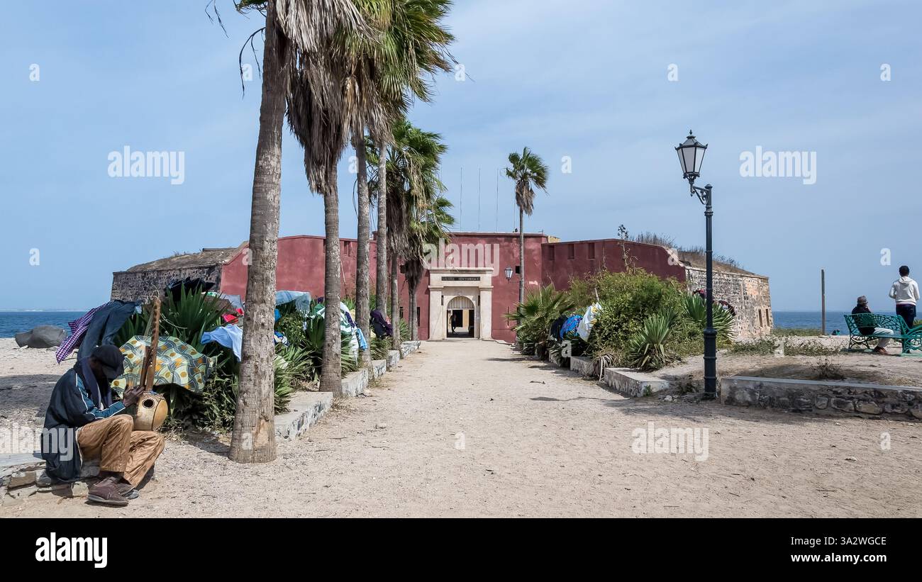 Dakar, Senegal – View of the Castel of Gorée, 3 km off Dakar. A ...