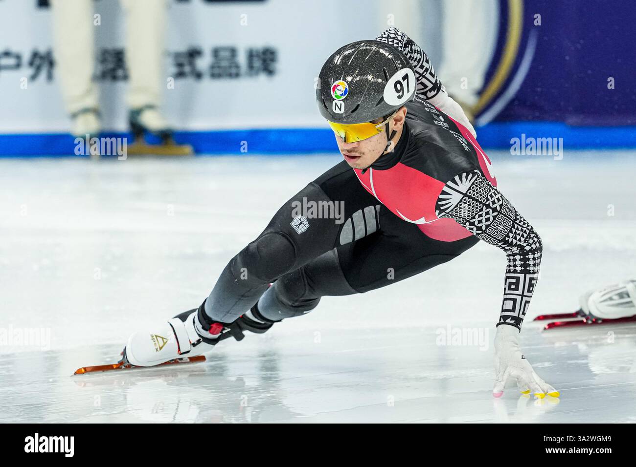 BEIJING, CHINA - MARCH 14: Muhammed Bozdag of Turkey during the ISU ...