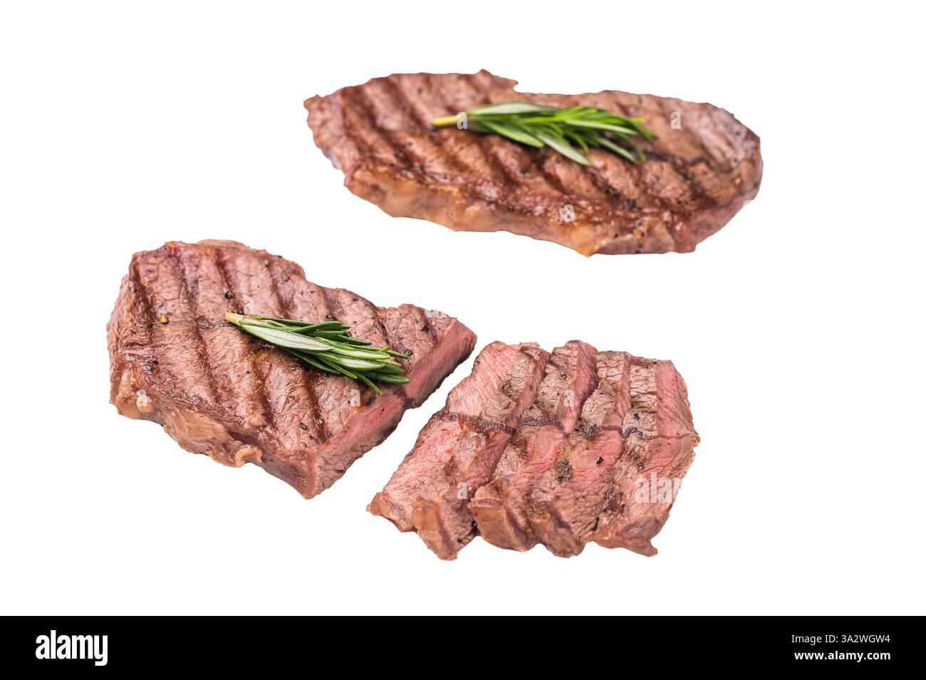 BBQ roasted Top blade steak, Australian Oyster Top blade steak isolated ...