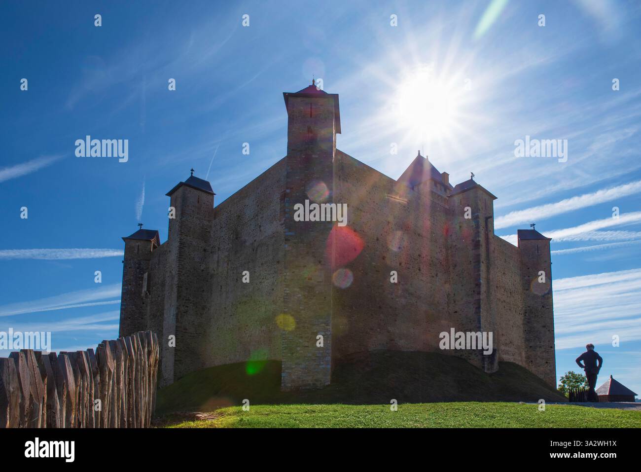 Medieval castle of Mauvezin in the Pyrenees, France Stock Photo - Alamy